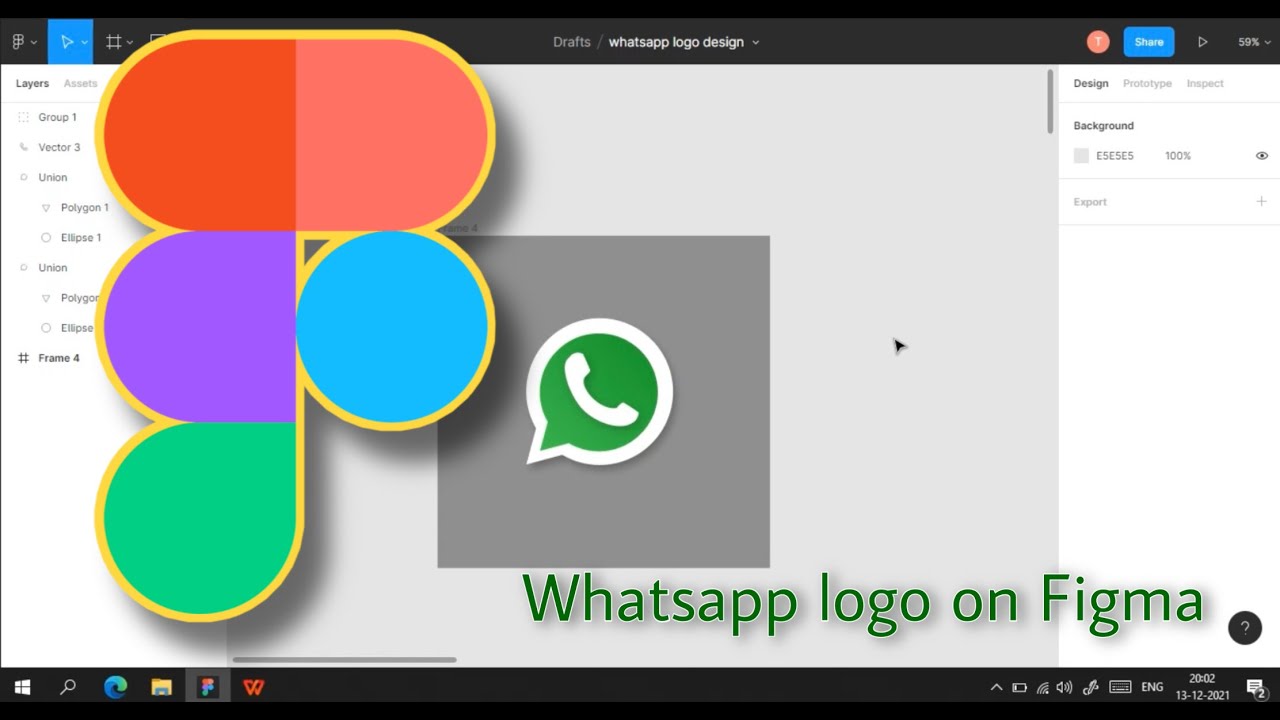 Whatsapp Logo Recreated On Figma Youtube
