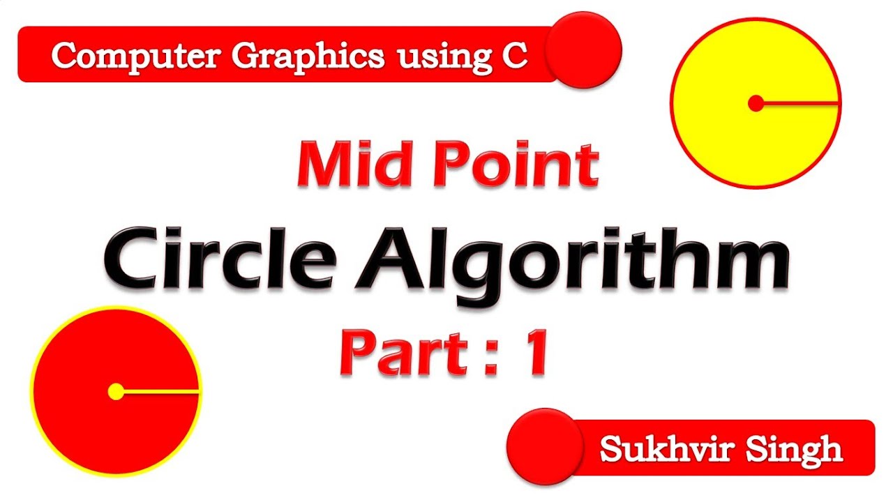 Mid Point Circle Algorithm Part 1 Youtube