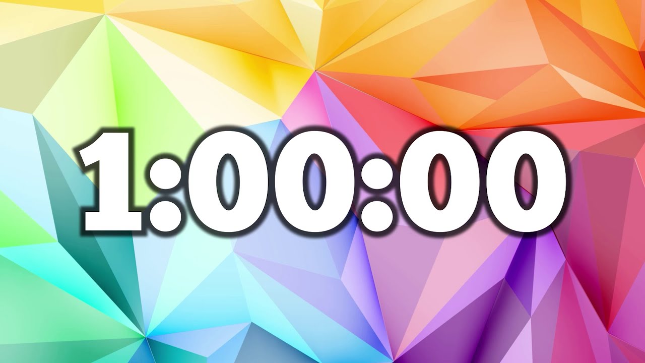 Countdown Timer For 1 Hour Youtube