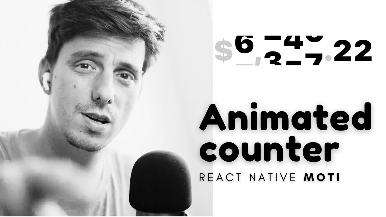 React Native Animated Counter Youtube
