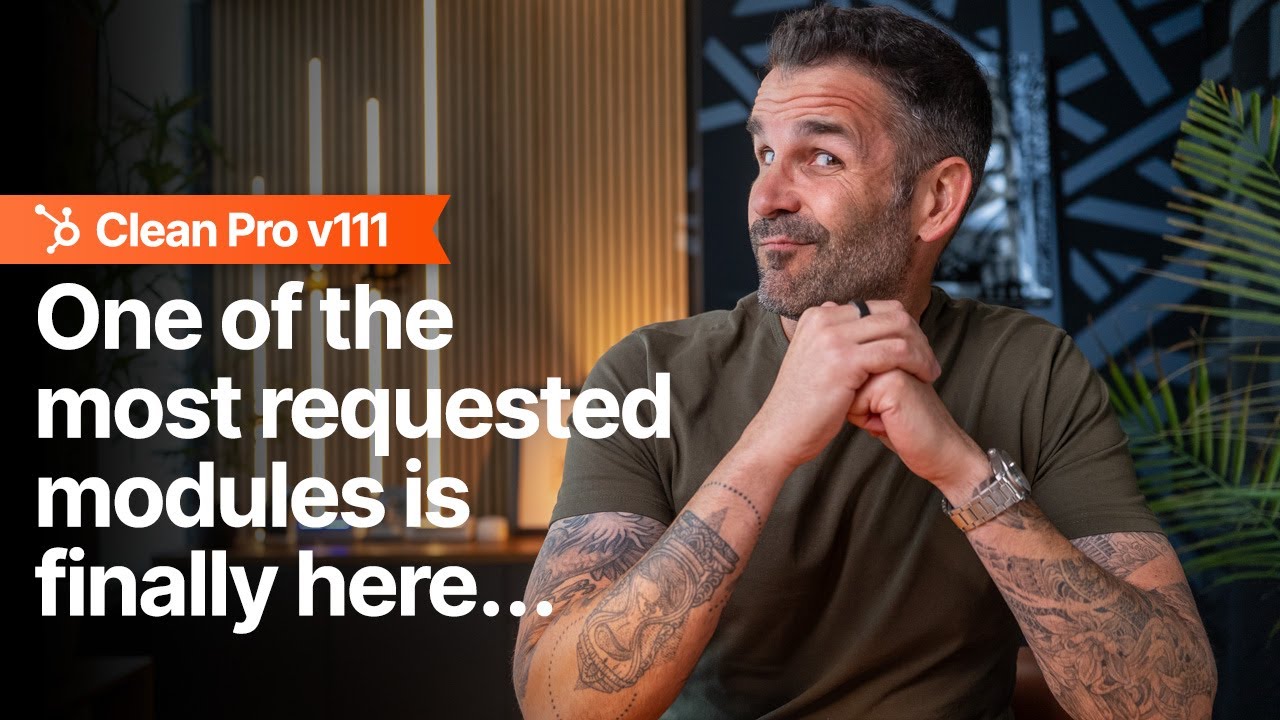 Clean Pro V111 Theme Update For Hubspot Youtube