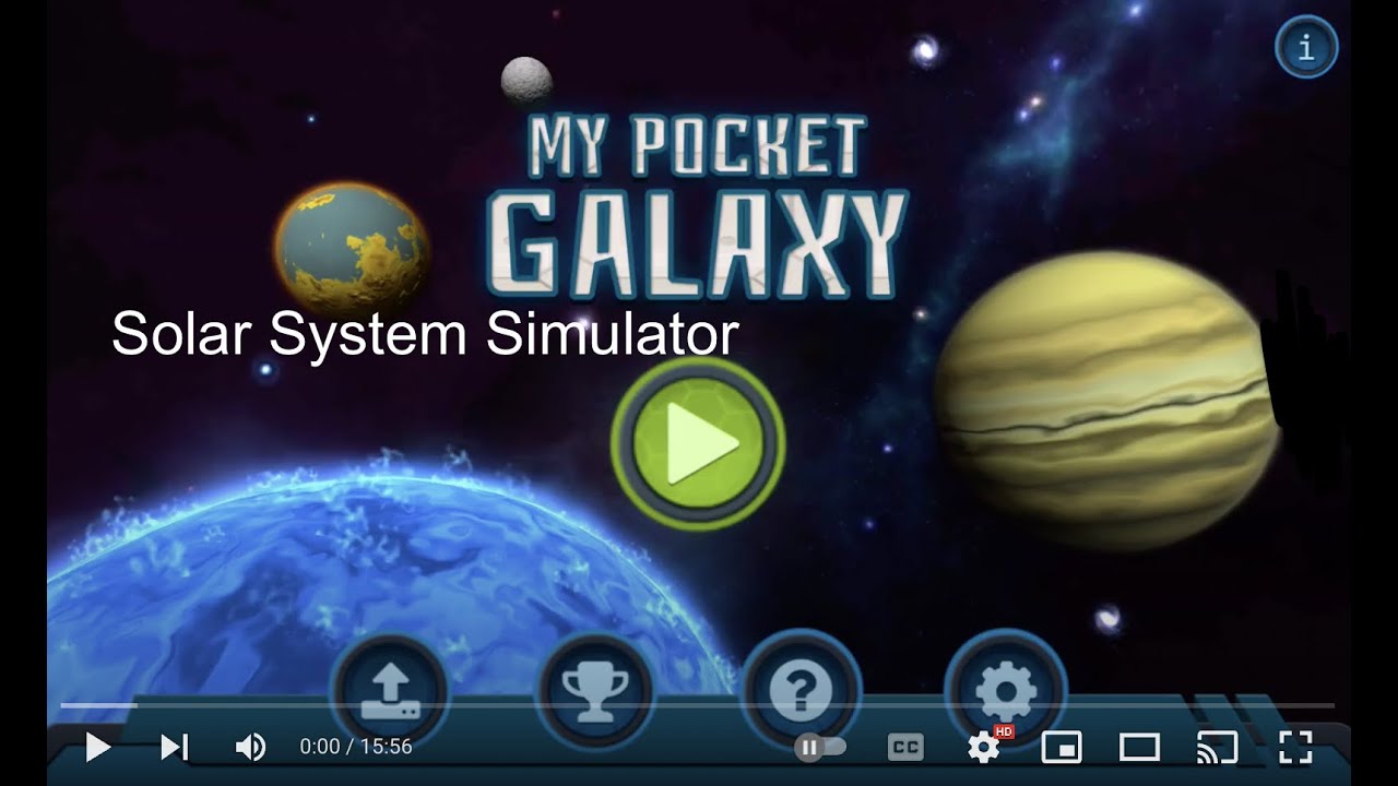 My Pocket Galaxy Solar System Simulator Youtube