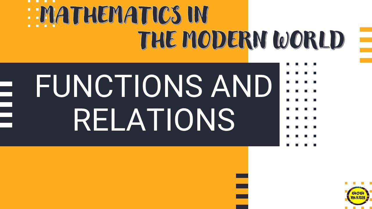 Functions And Relations Youtube