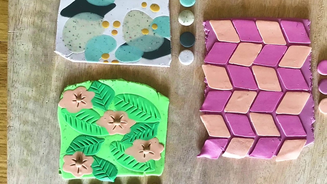 Clay Tutorial 04 Tropical Themed Polymer Clay Slabs Youtube