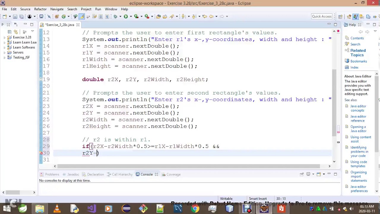 Introduction To Java Programming Exercise 3 28c Youtube