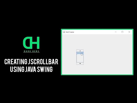 Creating Jscrollbar Using Java Swing Youtube