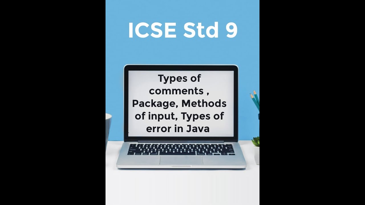 Icse Std 9 Computer Application Input In Java Taught By Mrs