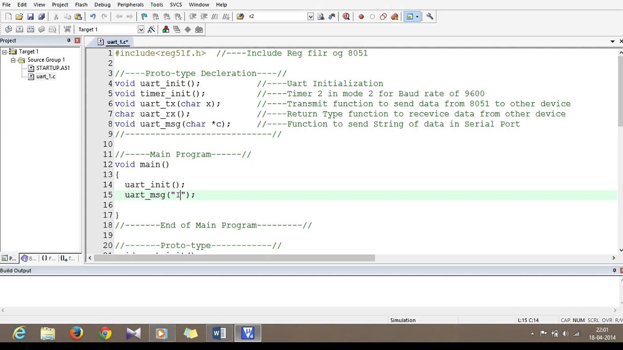 Serial Communication By Uart Using Microcontroller Youtube