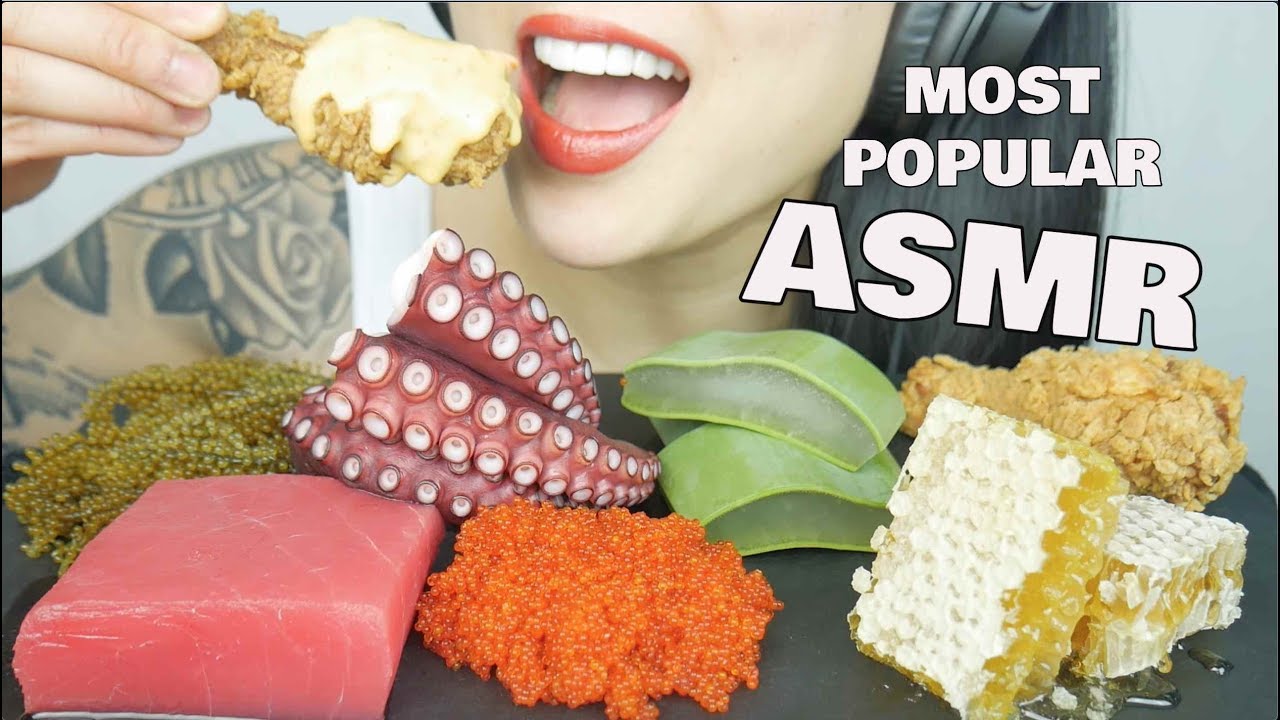 Asmr Most Popular Food On My Channel Honeycomb Aloe Vera Seagrapes