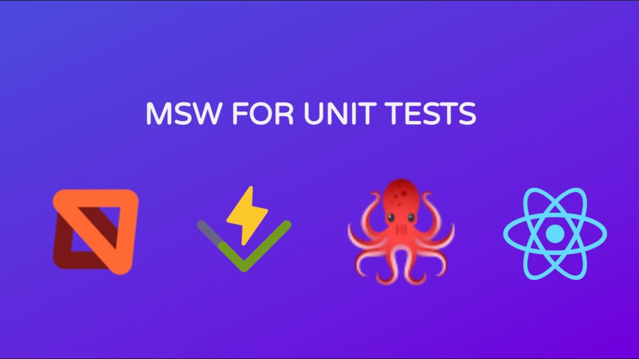 Msw Vitest React Testing Library Node Js Integration Youtube