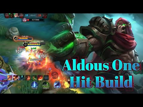 Aldous One Hit Build 亞 Gameplay Mobile Legends Youtube