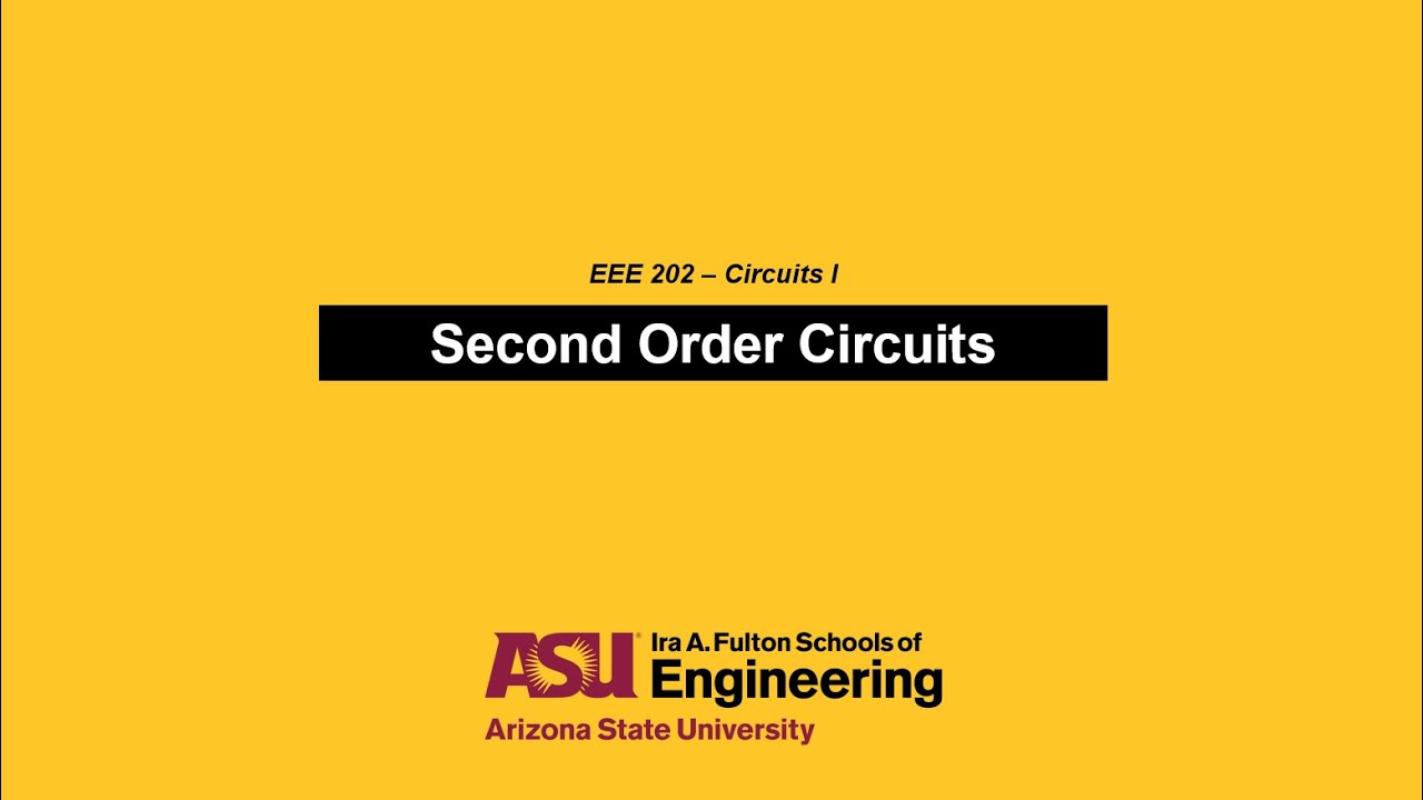 Eee 202 Second Order Circuits Youtube