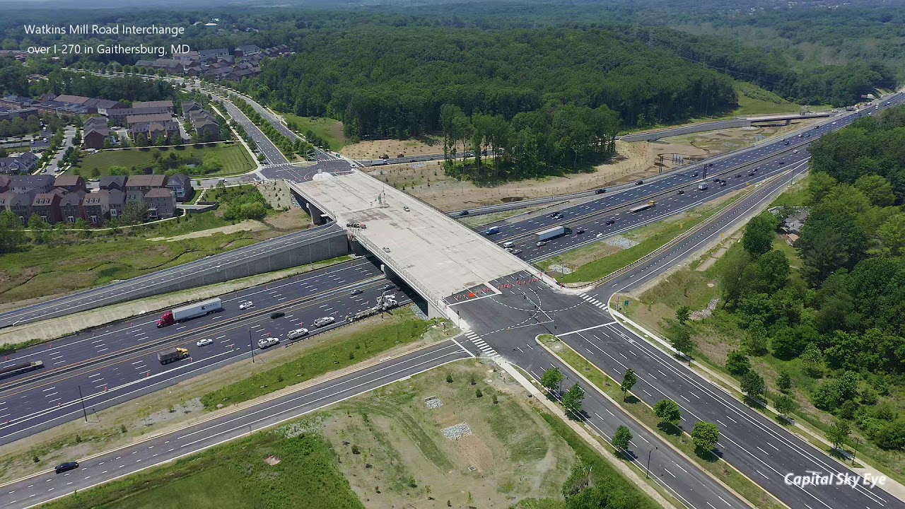 Watkins Mill Interchange Over Interstate 270 Youtube