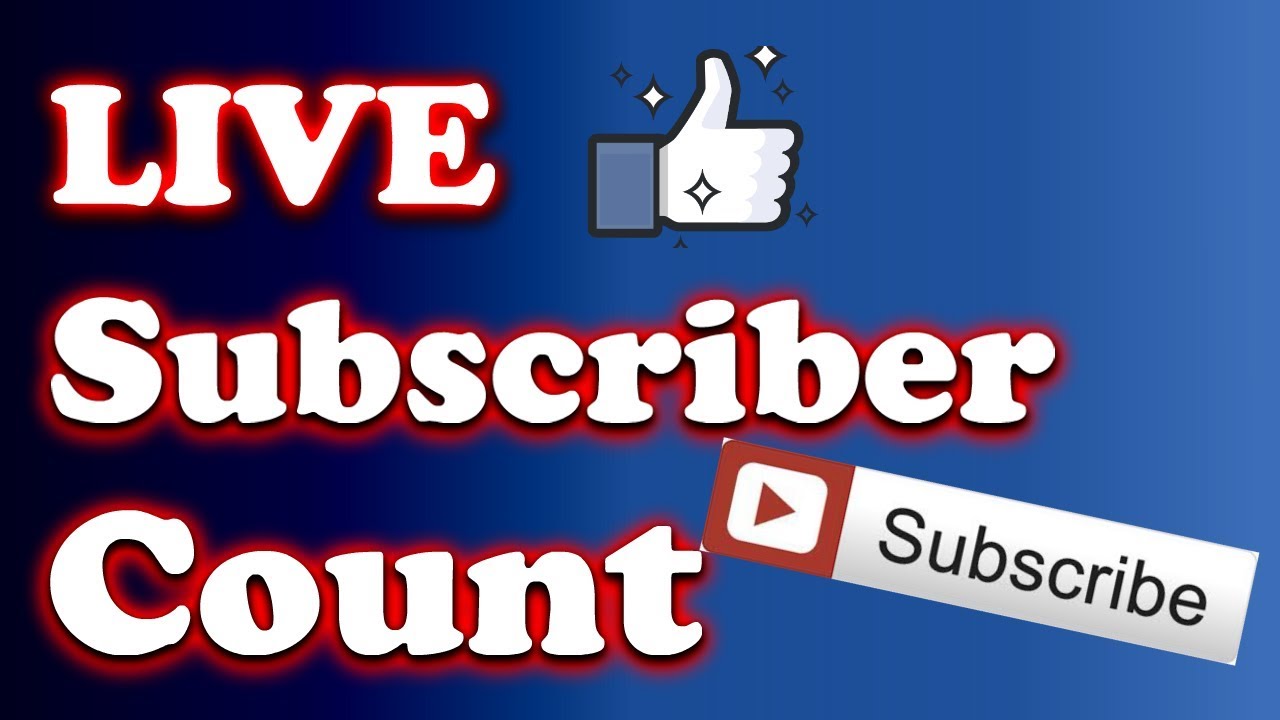 How To See Your Live Subscriber Count Youtube