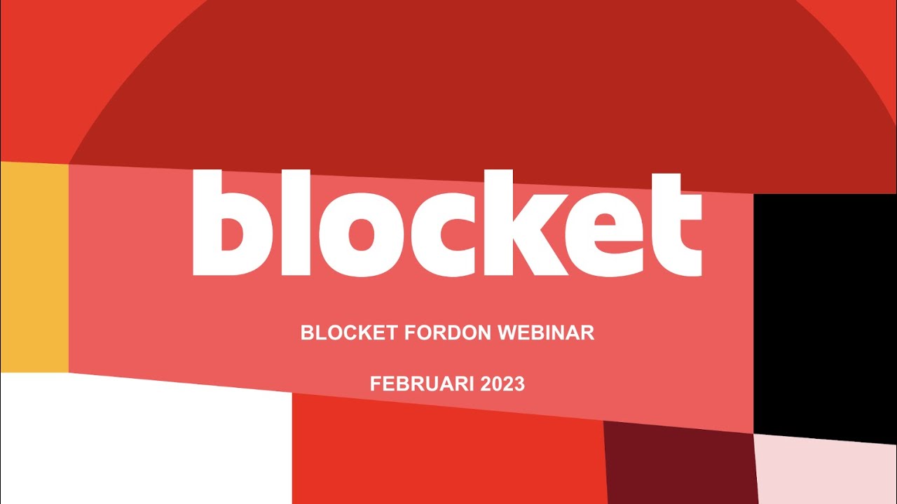 Blocket Fordon Webbinarium Trendspaning årssummering Youtube