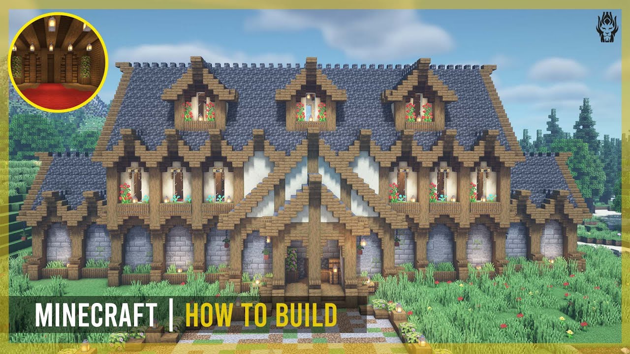 Minecraft How To Build A Huge Storage House Tutorial Youtube