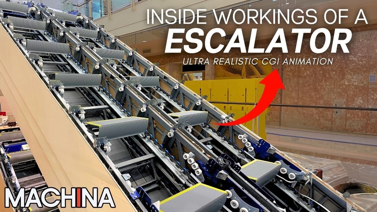 How An Escalator Works Ultra Realistic Cgi Full Documentary