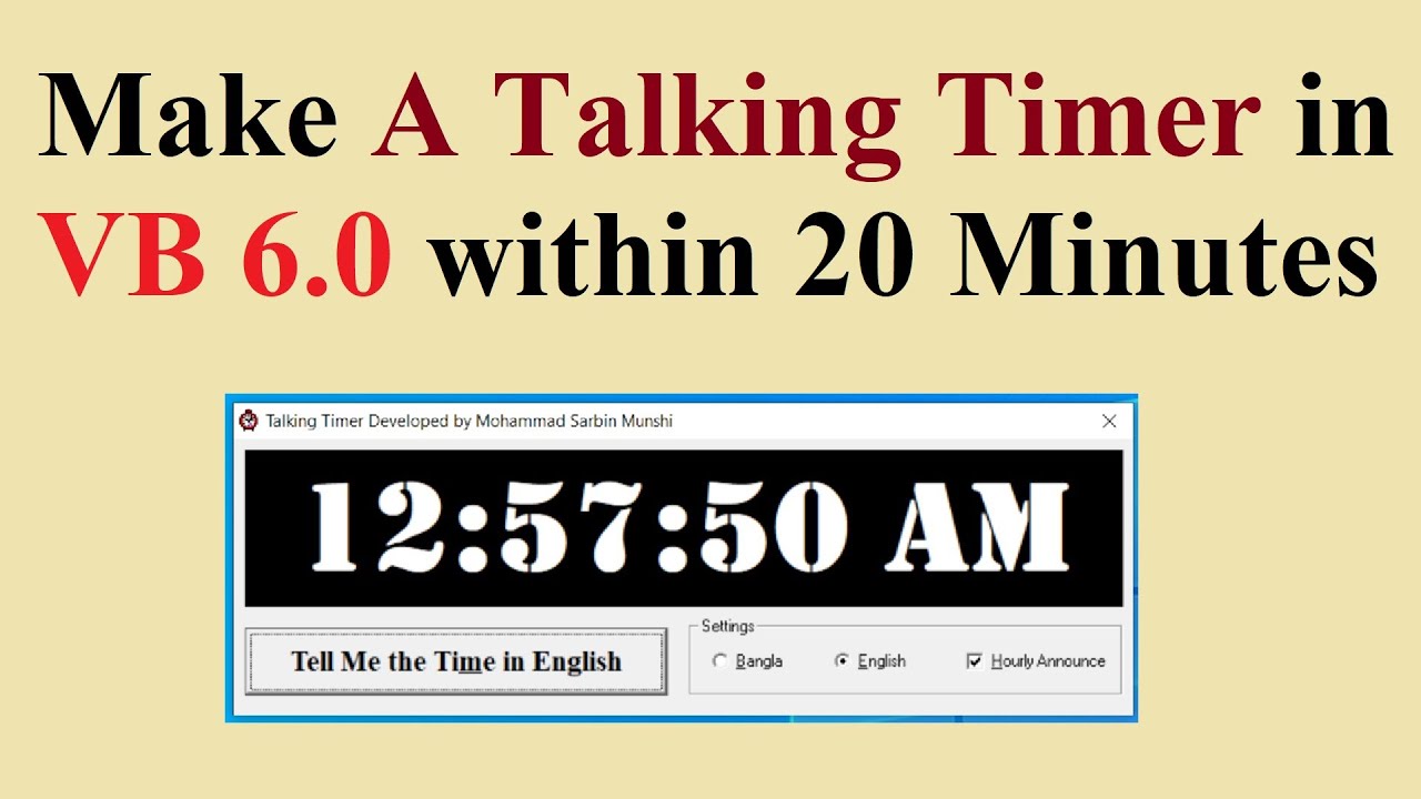 How To Make A Countdown Timer In Visual Basic 6 0 At Crystal Yazzie Blog