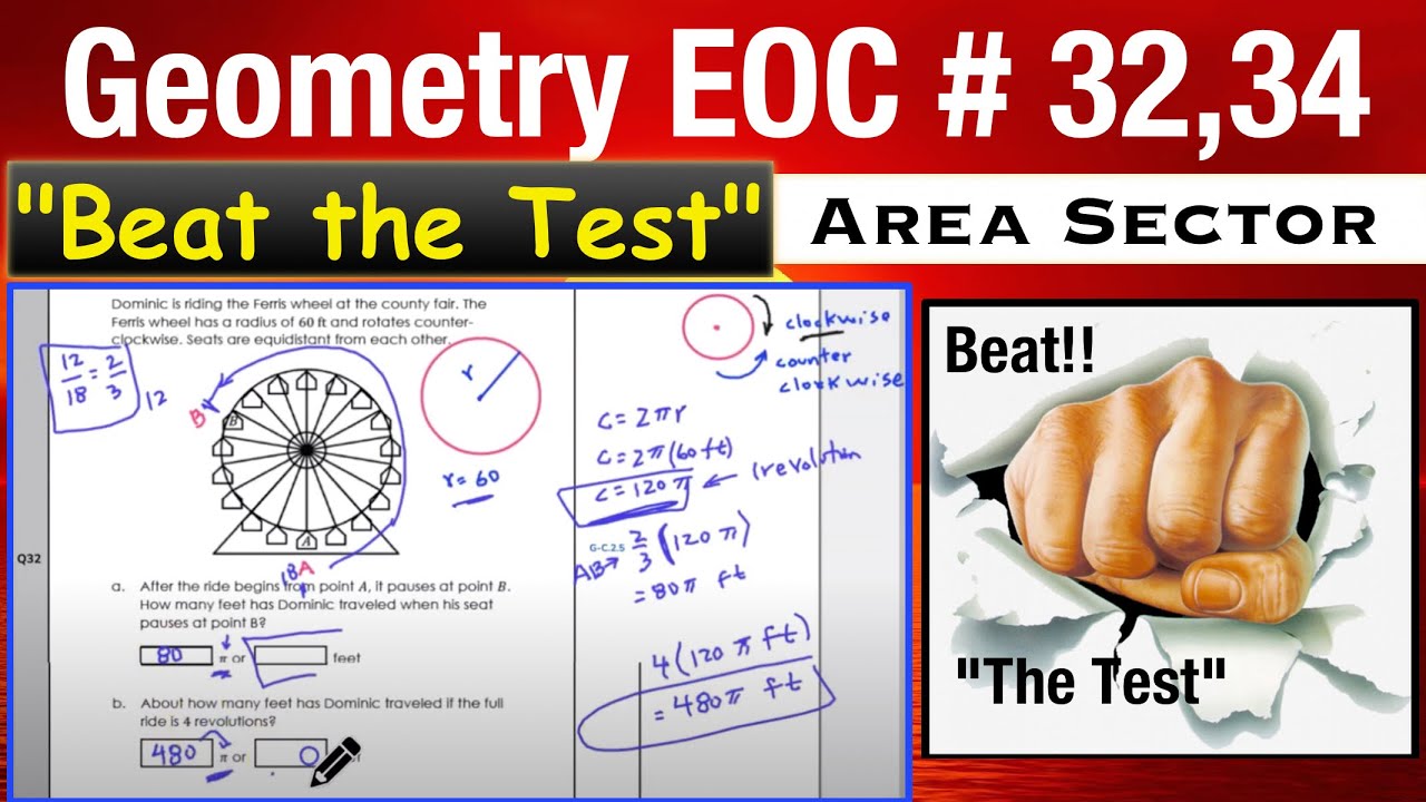 Questions 32 34 Beat The Test Geometry Eoc Practice Exam Revolution