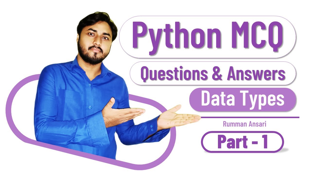 Python Mcq Questions With Answers Data Type Part 1 Youtube