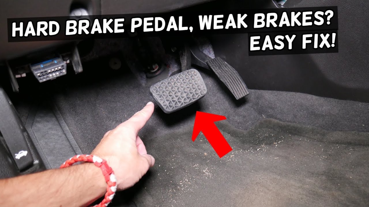 Hard Brake Pedal Weak Brakes On Chevy Chevrolet Gmc Buick Cadillac