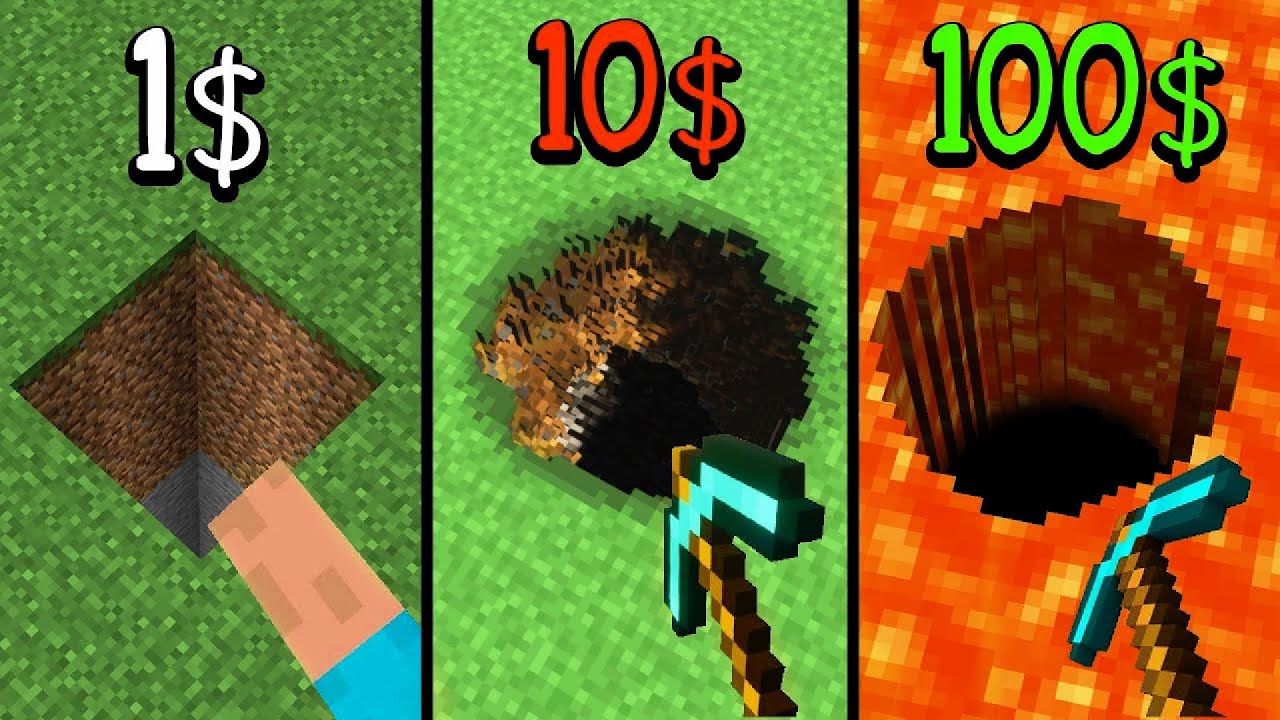Minecraft For 0 Vs 10 Vs 25 Vs 50 Vs 100 Compilation Youtube