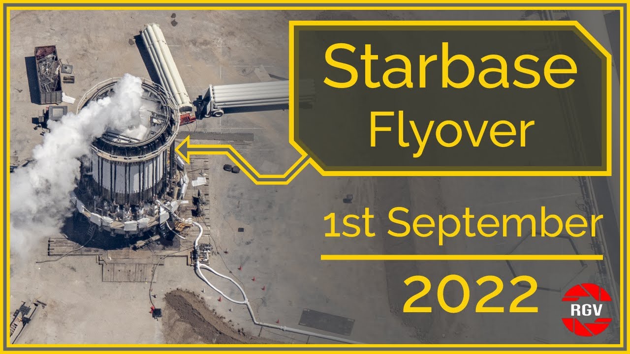 Spacex Starbase Tx Flyover September 1st Youtube