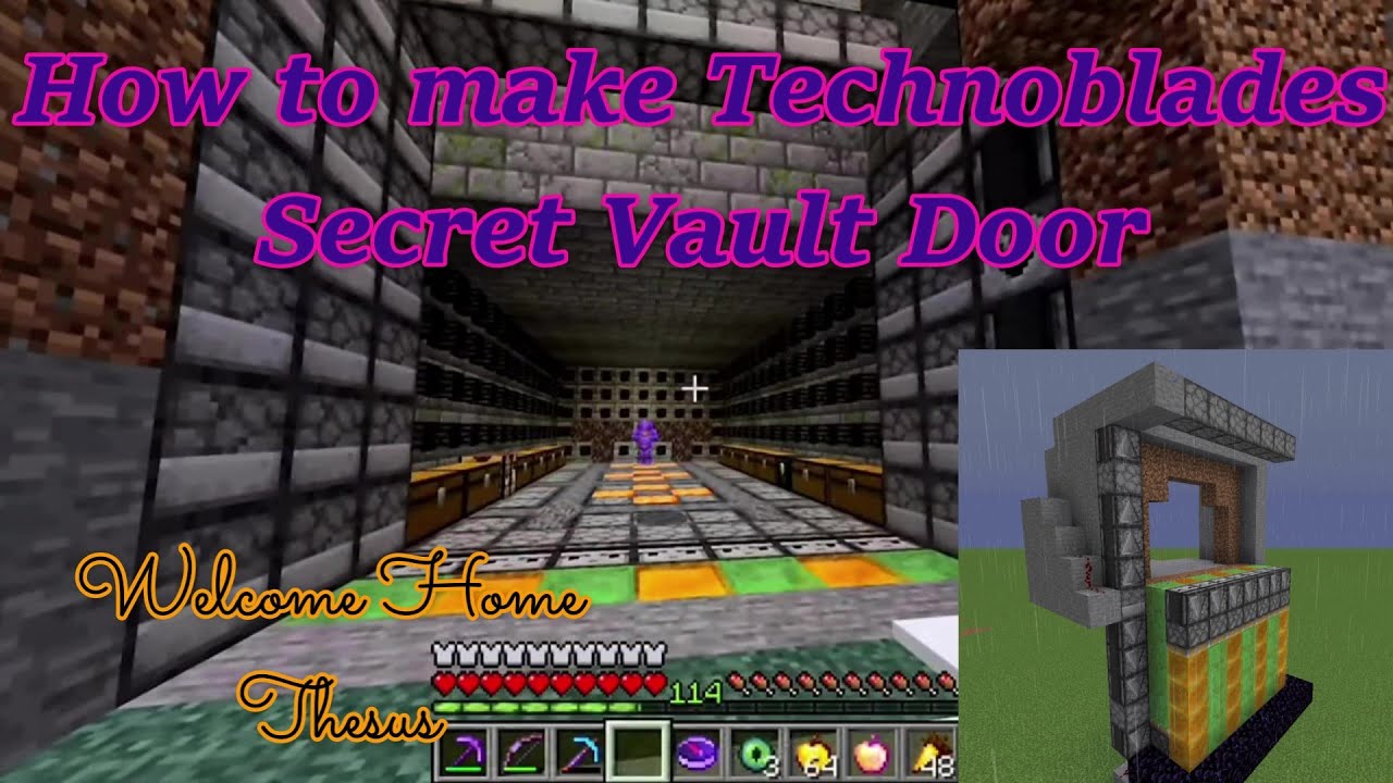 How To Make Technoblades Secret Vault Door From The Dream Smp