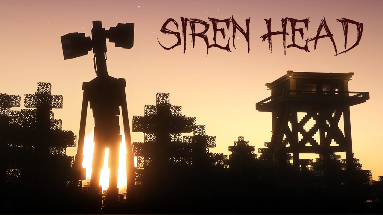 He S Back Minecraft The Siren Head Forest Youtube