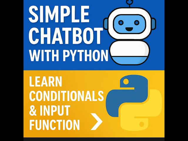 Input Function Python Tutorial 4 Simple Chatbot
