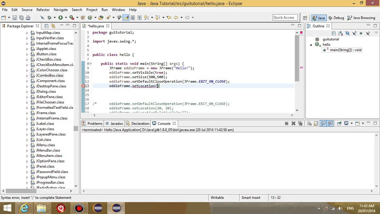 Eclipse Java Gui Tutorial Billidrop
