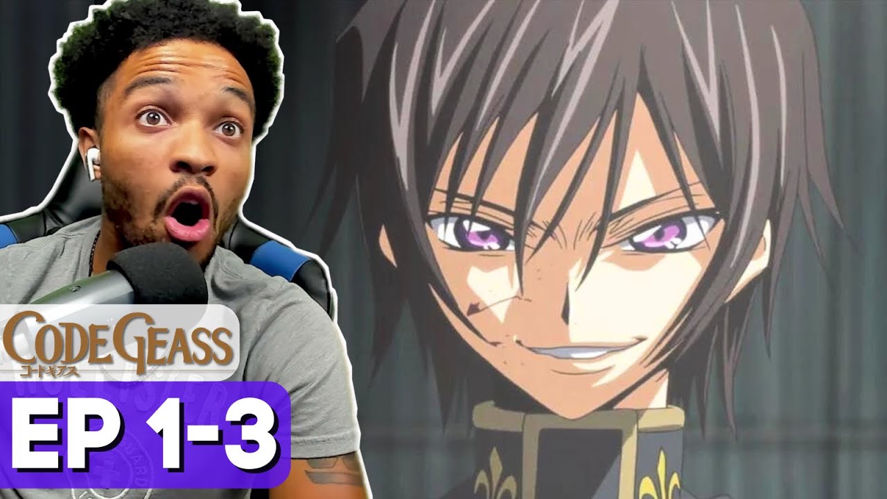 Lelouch Of The Rebellion Code Geass Episode 1 3 Reaction Youtube