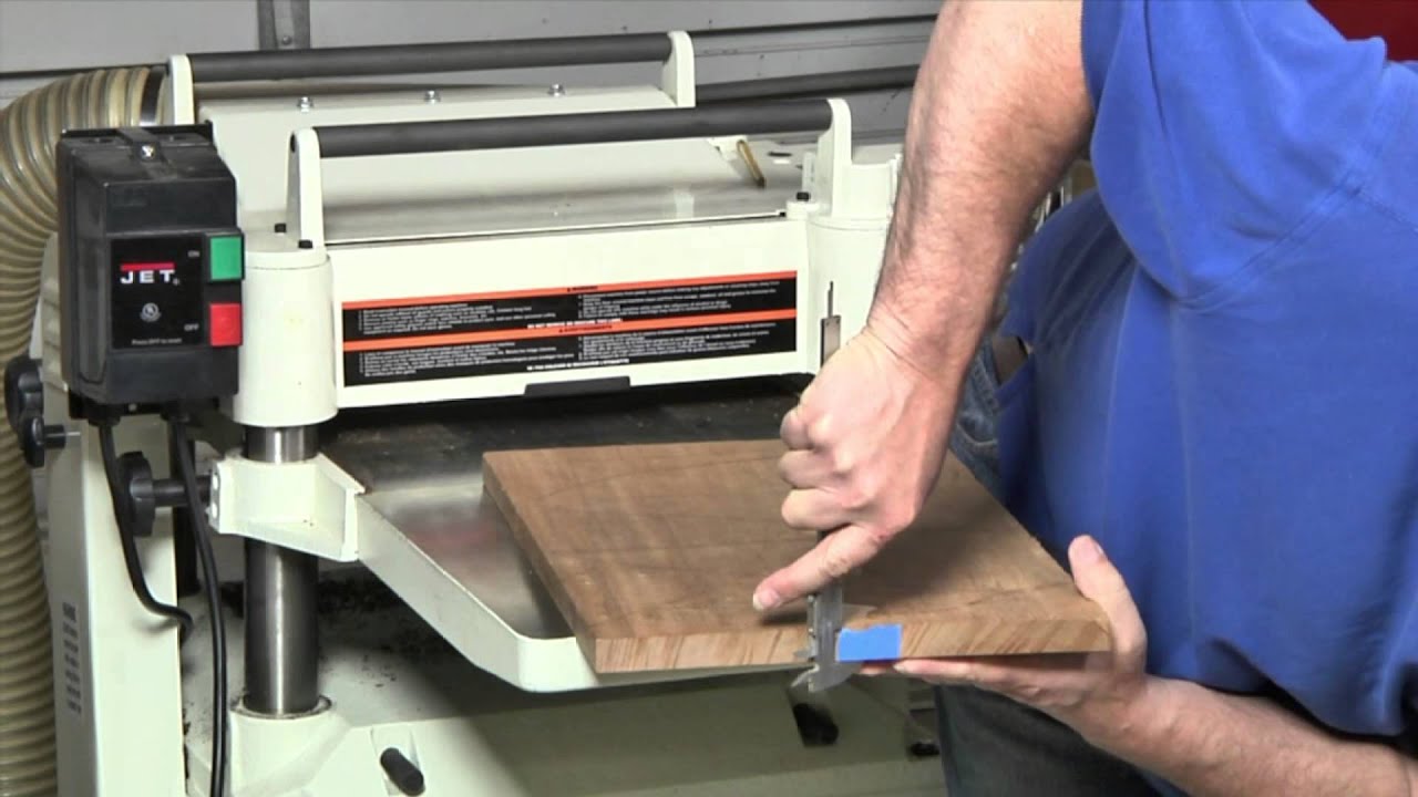 How To Use A Planer To Make Boards Smooth And Flat Youtube