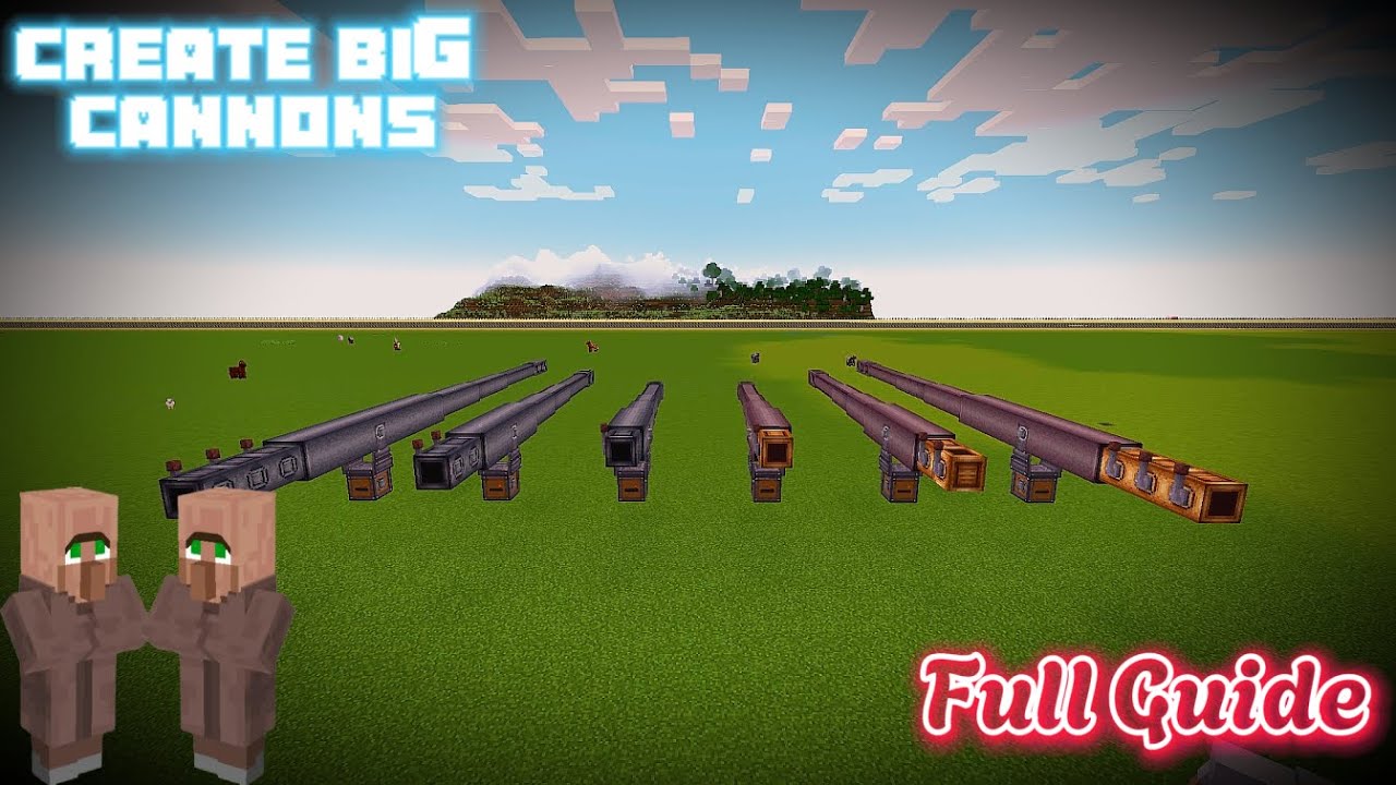 Create Big Cannons Tutorial Prt 01 Minecraft Youtube
