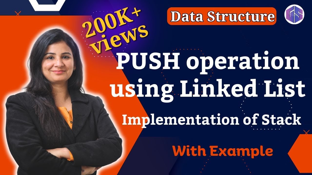 Lec 33 Push Operation Using Linked List Implementation Of Stack