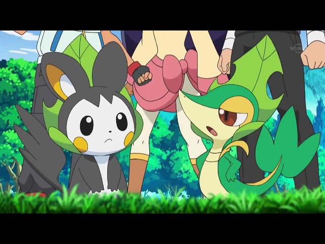 Snivy And Emolga Fighting