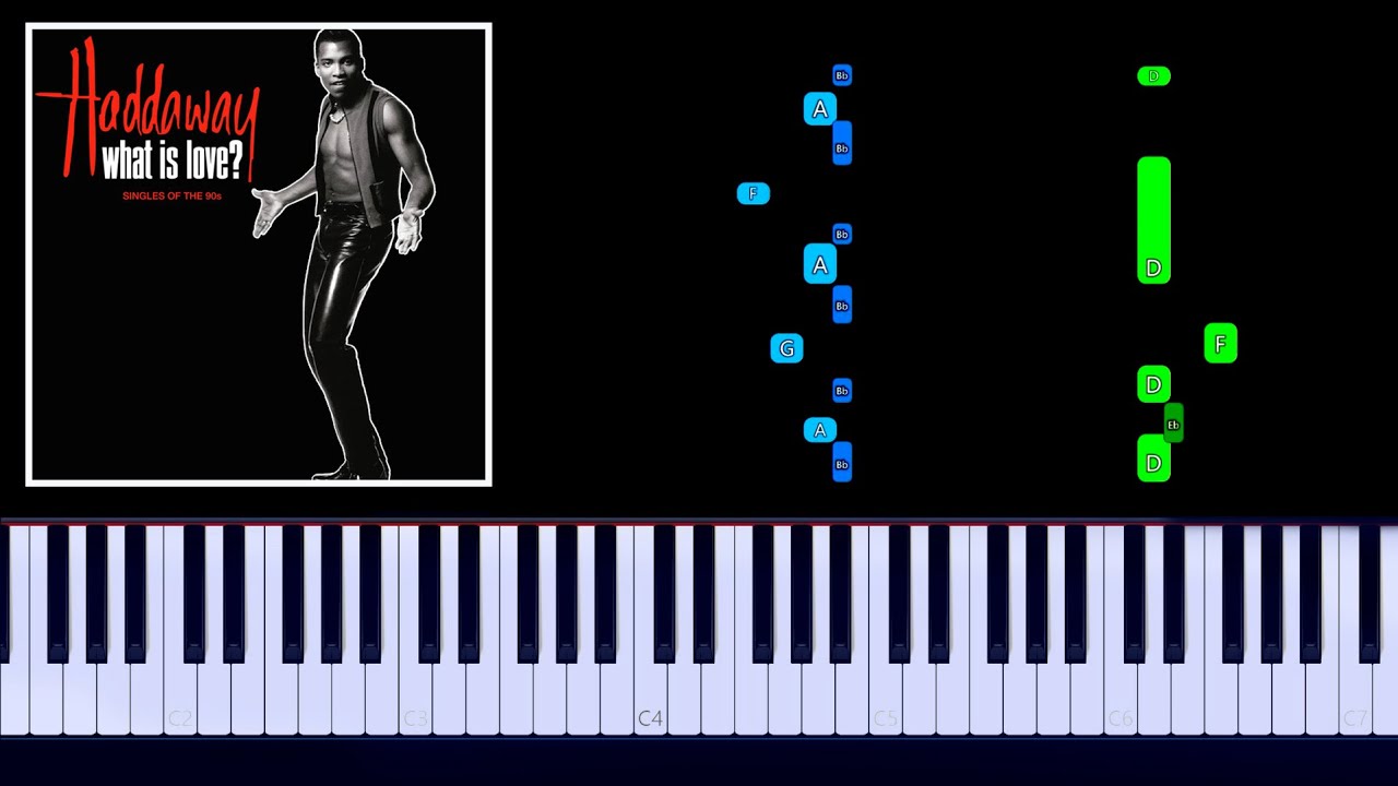 Haddaway What Is Love Piano Tutorial Youtube