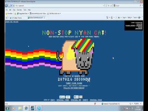 8 Hour Nyan Cat Achievment Youtube