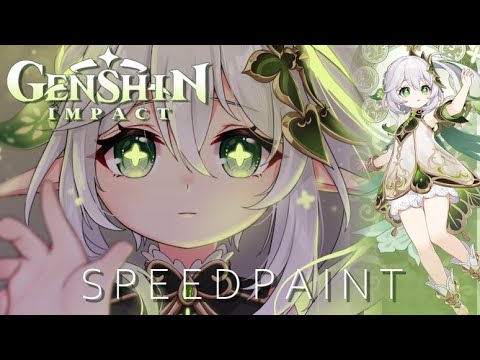 Speedpaint Genshin Impact Nahida Clipstudio Paint Youtube