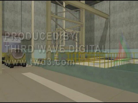 Third Wave Digital Spent Fuel Transfer Cask 3d Model Animation Video