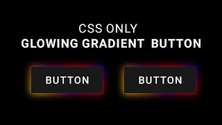 Css Glowing Gradient Button Border Animation Effects Html Css Only Neon