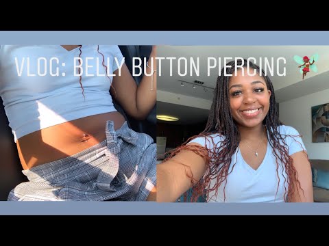 Vlog Getting My Belly Button Pierced Youtube
