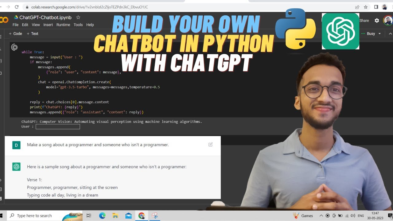 Build A Chatbot In Python Chatgpt Api Complete Tutorial For Beginners