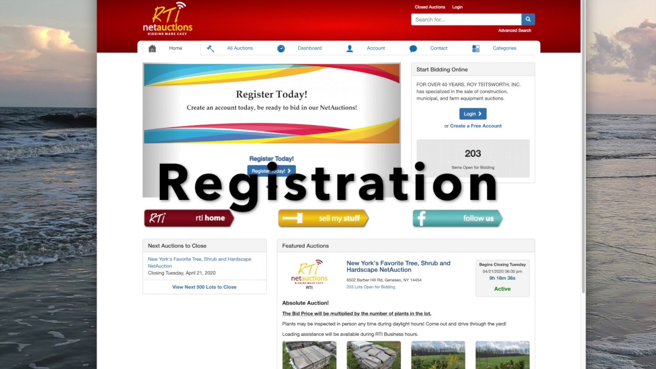Registration Youtube