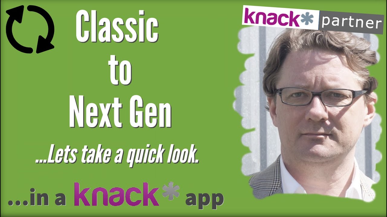 Switching From Classic To Next Gen Apps In A Knack Database Youtube