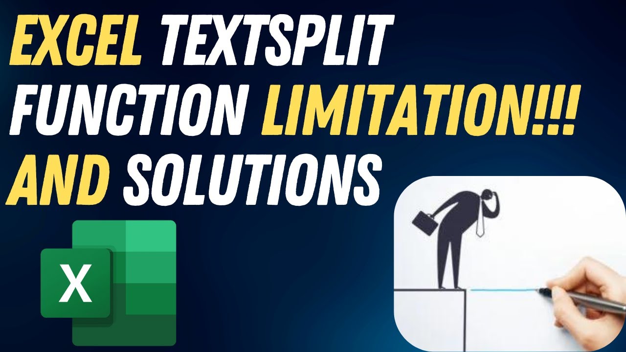 Excel Textsplit Function Limitation And Solutions Youtube