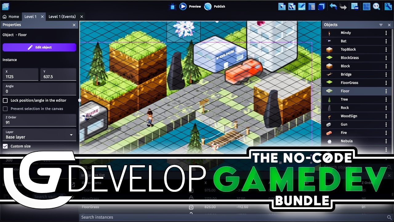 The Awesome Gdevelop Game Engine Gets A Humble Bundle No Code