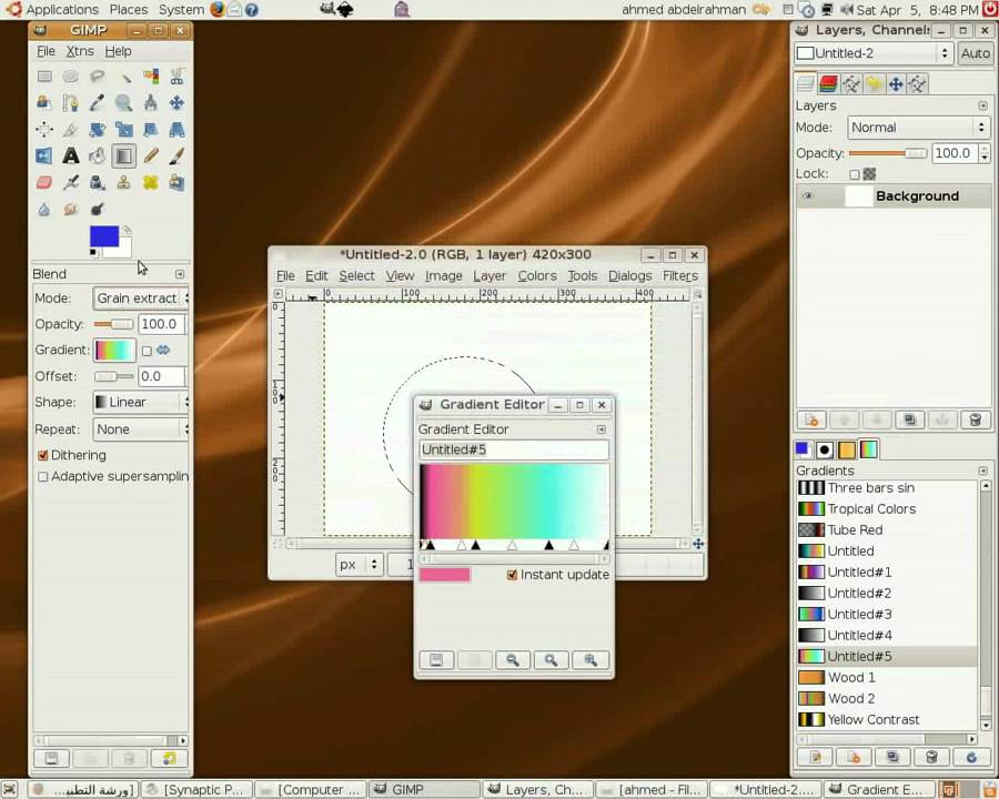 Gimp Edit Gradient Youtube