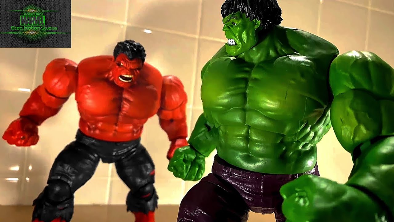 Hulk Vs Red Hulk Stop Motion Hulk Marvel Stopmotion Youtube