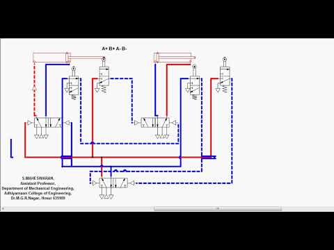 Pneumatic Circuit Cascade Method A B A B Youtube